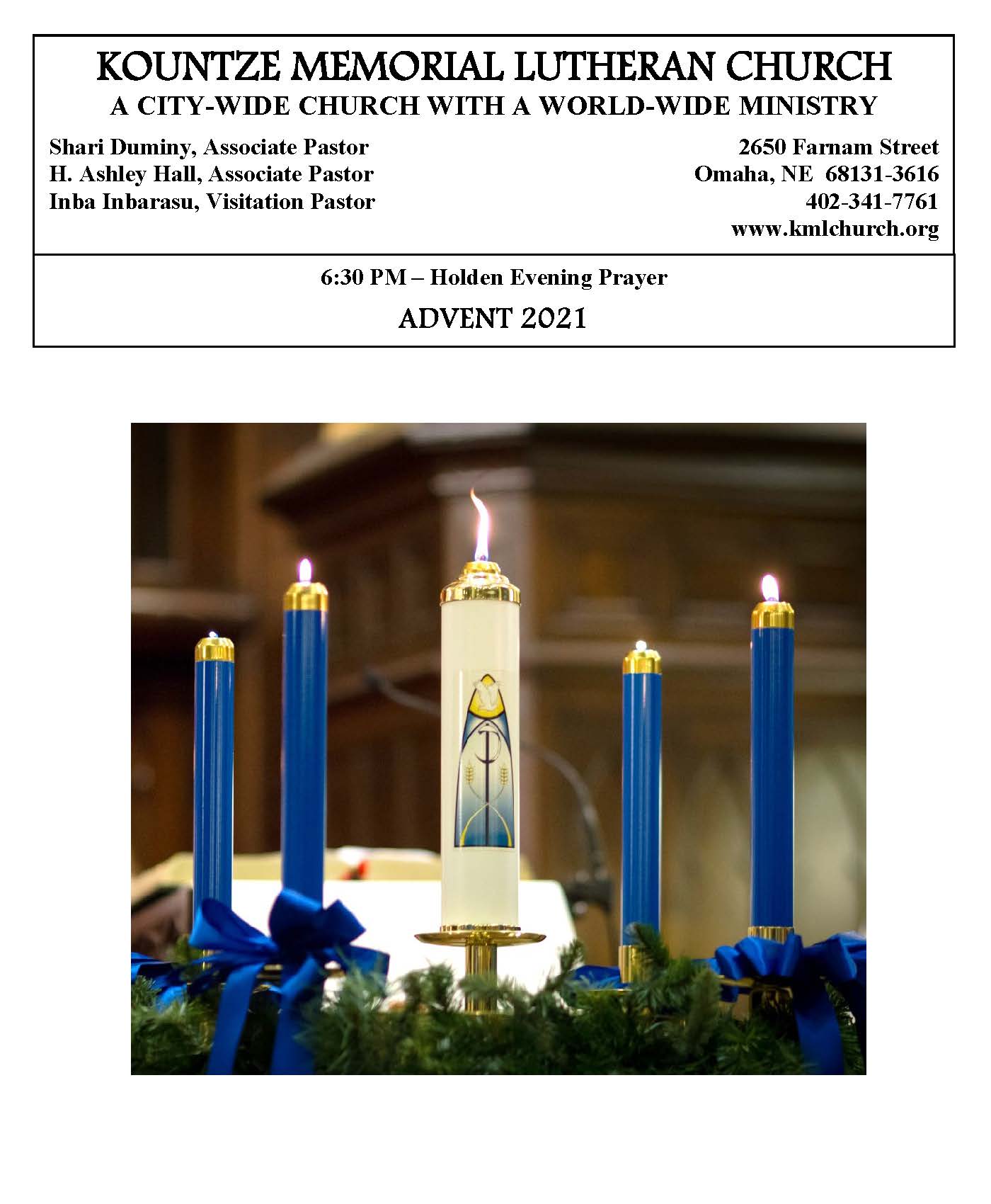 Advent Midweek Service December 22, 2021 - Kountze Memorial Lutheran Church